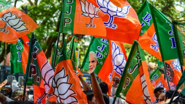 Bjp Flag Hd Wallpaper - Bjp Flag Photos Hd - 934x534 Wallpaper - teahub.io
