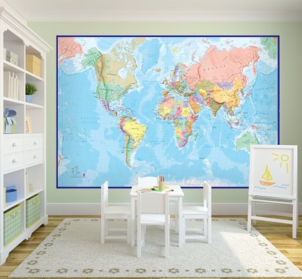 3d World Map Hd - 1366x768 Wallpaper - teahub.io