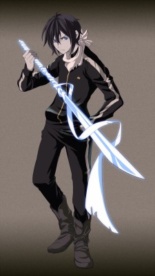 Noragami, Yato, Dual Sword, Bandage, Blue Eyes - Anime Dual Wielding ...