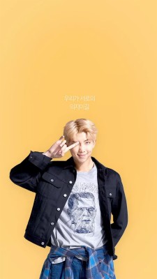 Bts Yellow Aesthetic Rm - 675x1200 Wallpaper - teahub.io