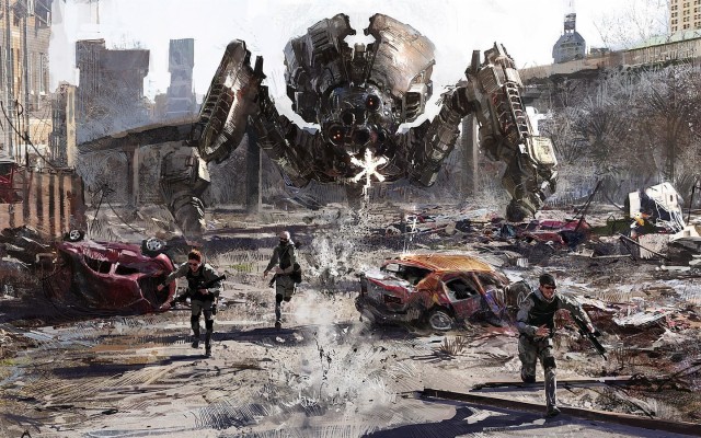 Concept Art Destroyed Robot - 1440x900 Wallpaper - teahub.io