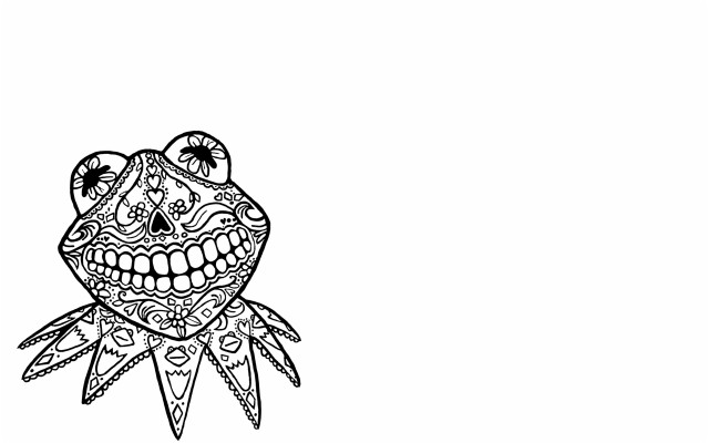 Day Of The Dead Coloring Pages Kermit - 1920x1200 Wallpaper - teahub.io