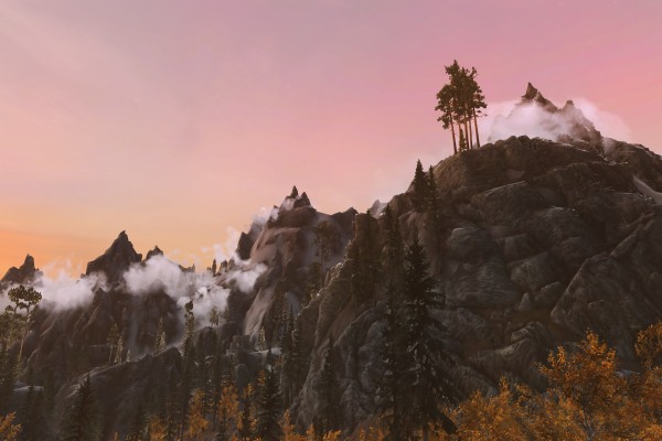 Photo Wallpaper The Sun, Landscape, The Elder Scrolls, - Eso Landscape ...