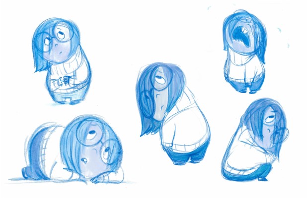 Sadness Concept Art - Sadness Inside Out Character Design - 2560x1656 ...