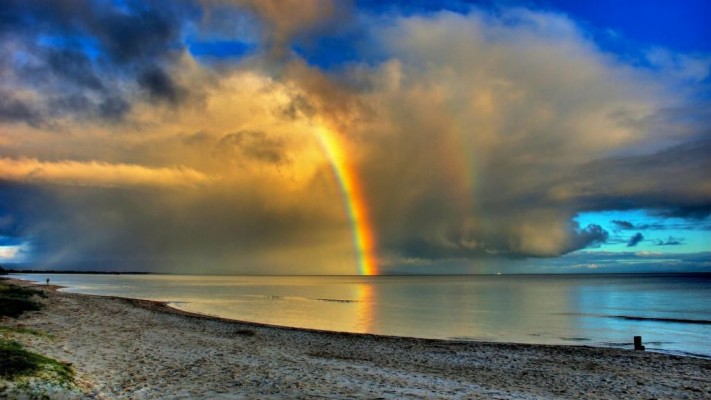Rainbow Wallpaper - Rainbows In The Sea - 1920x1080 Wallpaper - teahub.io