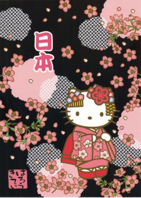 Hello Kitty Cherry Blossom - 734x1024 Wallpaper - teahub.io