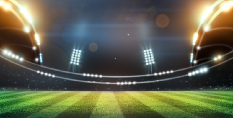 Bright Lights Decorated Football - Stadium Football - 1900x963 ...