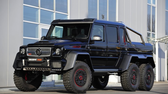 Mercedes Benz G63 Amg 6x6, Black, Side View, Pickup, - 3840x2160 ...