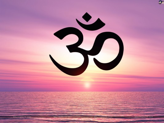 Hindu Symbols - Hinduism Symbol With Sunset - 1024x768 Wallpaper ...