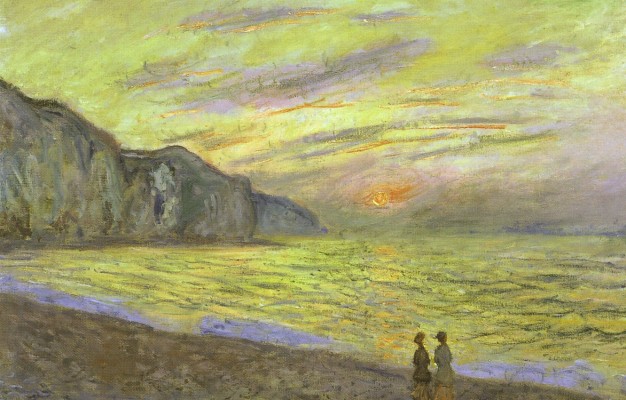 Photo Wallpaper Landscape, Picture, Claude Monet, Sunset ...