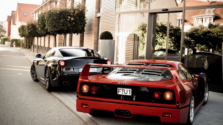 Desert View Ferrari F40 Red Color - Ferrari F40 - 1920x1080 Wallpaper ...