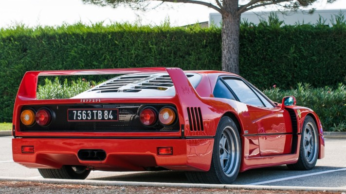 Ferrari F40, Fire, Assetto Corsa, Back View, Cars - Ferrari F40 ...