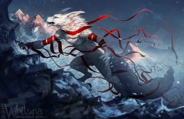 Anthropomorphic Female Cartoon Wolf - 2000x1295 Wallpaper - teahub.io