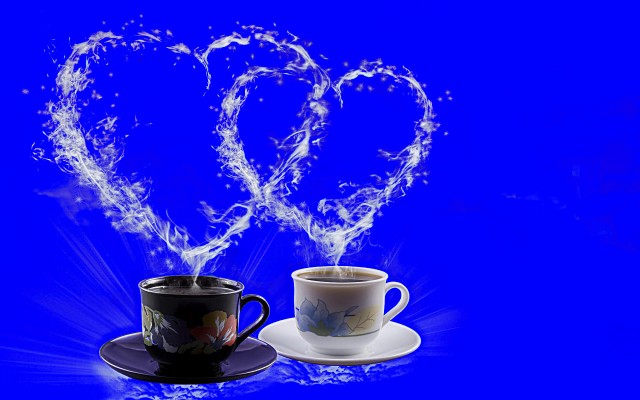Good Morning Coffee Heart Shape Wallpapers And Backgrounds - 1920x1200 ...