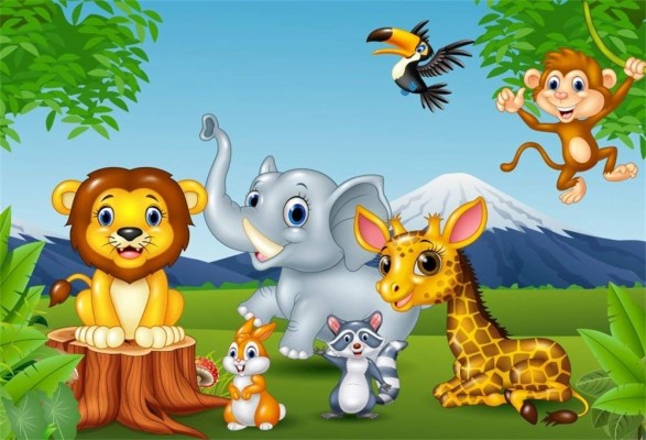 Jungle Safari Animated Cartoons - 1000x681 Wallpaper - teahub.io