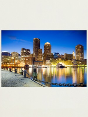 Boston Harbor At Night - 750x1000 Wallpaper - teahub.io