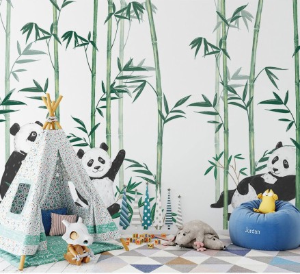 Panda Mural Painting - 960x873 Wallpaper - teahub.io