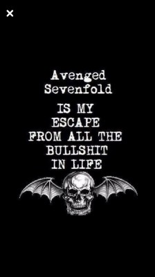 Metal Quotes Avenged Sevenfold - 750x1334 Wallpaper - teahub.io