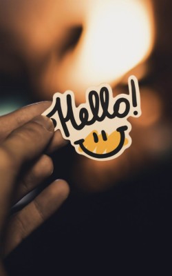 Hello Smile Hd Mobile Wallpaper - Hello Smile - 950x1520 Wallpaper ...