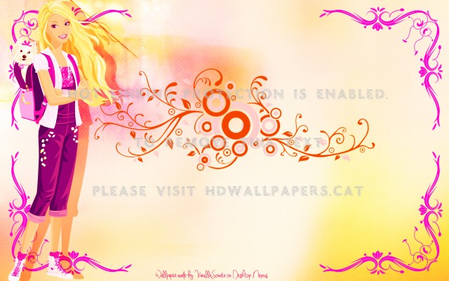 Barbie Wallpaper Animated Mattel Cartoon - Illustration - 1280x800 ...