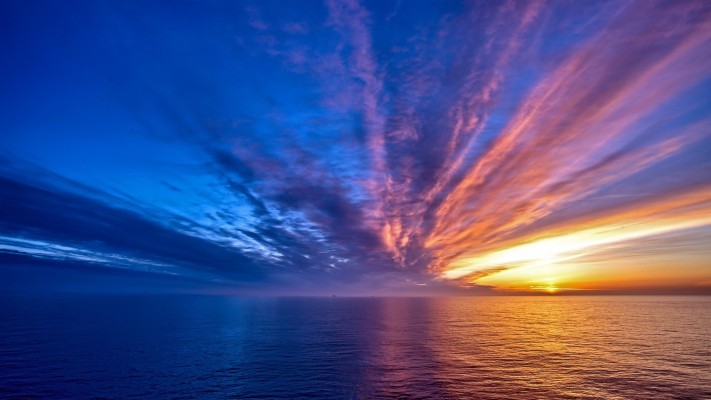 Wallpaper Sea Sunset Sky - Mar Y Cielo Atardecer - 1920x1080 Wallpaper ...