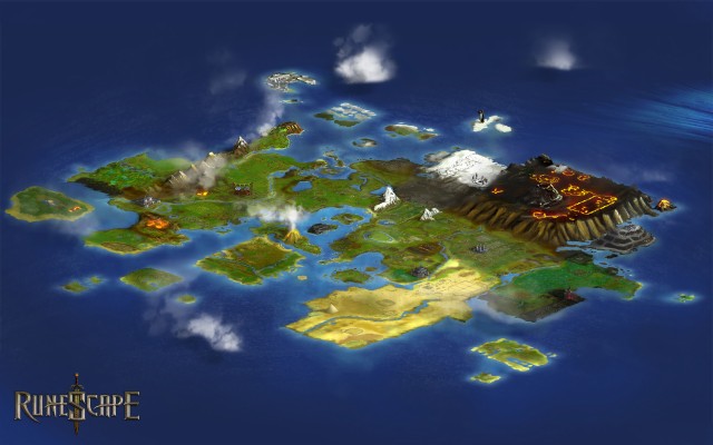 Runescape World Map Wide Wallpaper - Hd Runescape Map - 1920x1200 ...