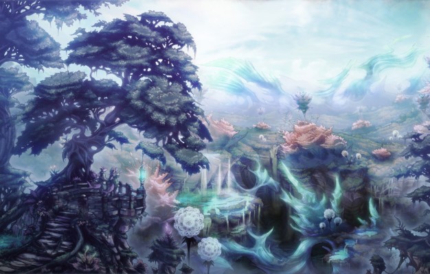 Huge Fantasy World Tree - 1366x768 Wallpaper - teahub.io