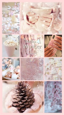 Hello Winter Pink Background - 1728x3072 Wallpaper - teahub.io