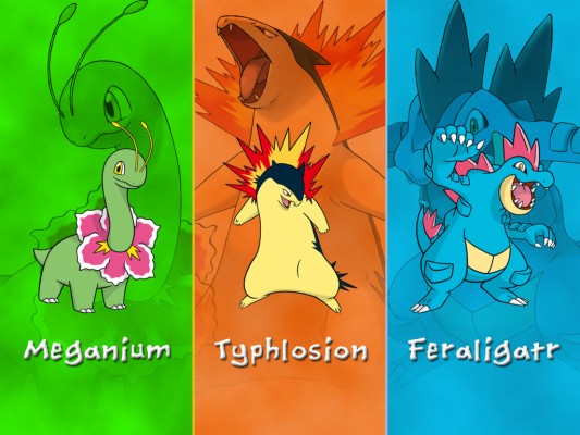 Johto Starters Evolutions Names - 1024x768 Wallpaper - teahub.io