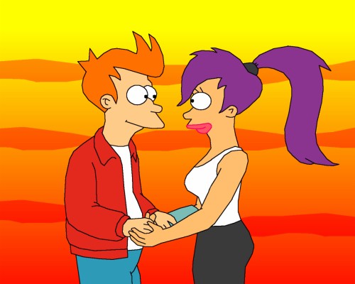 Leela And Fry Fry And Leela Holding Hands 1280x1024 Wallpaper