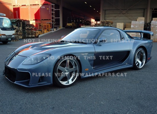 Mazda Rx7, Rear-view, Artwork, Wallpaper - Mazda Rx7 Wallpaper For ...