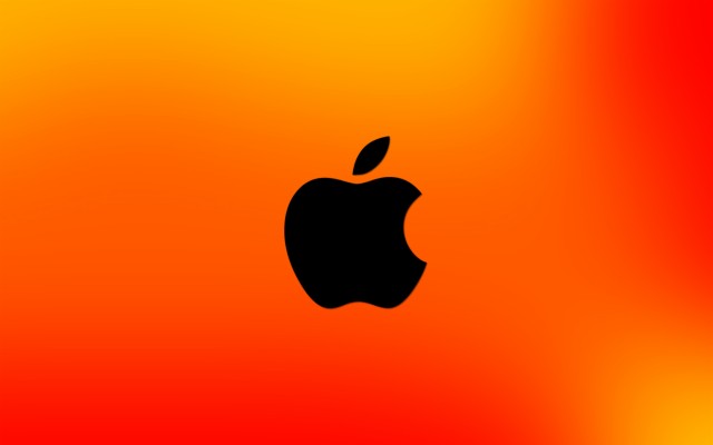 Apple Logo Orange Hd - 2560x1600 Wallpaper - teahub.io