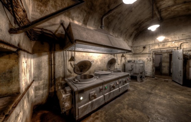 Photo Wallpaper Kitchen, The Basement, Asylum - Bunker Kitchen ...