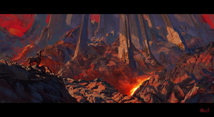 Fantasy Volcano Art - 1920x1049 Wallpaper - teahub.io