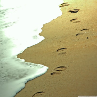 Anime H2o Footprints In The Sand - 2048x1536 Wallpaper - teahub.io
