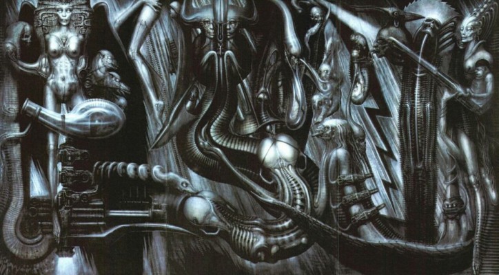 Hr Giger Poster Anima Mia - 1024x565 Wallpaper - teahub.io