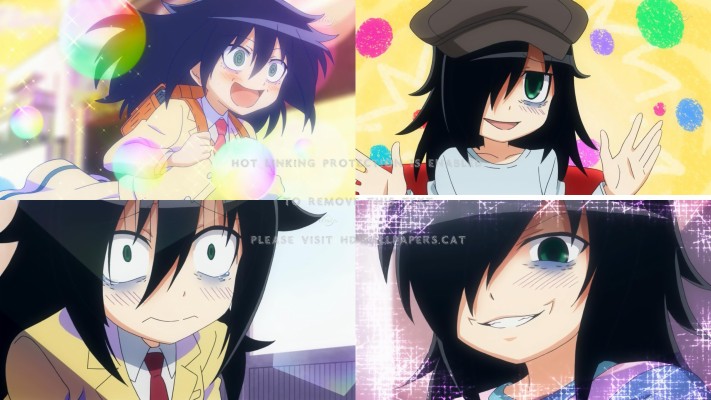 Watamote Creepy Cute Tomoko Funny - Watamote Anime Irl - 2560x1440 ...