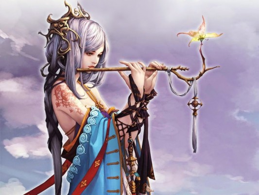 Fantasy Flute Art - 1024x768 Wallpaper - teahub.io