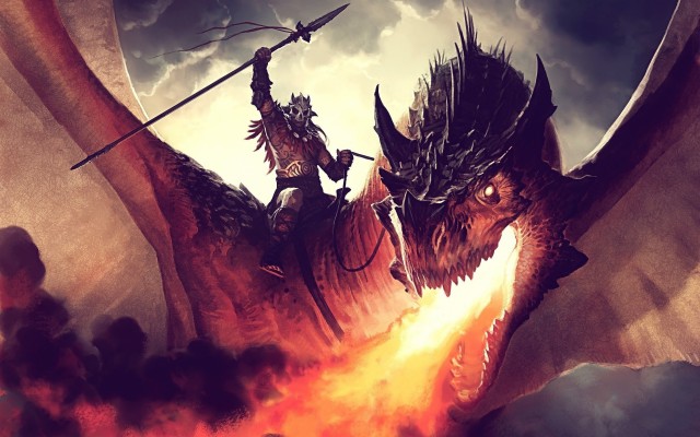 Man Riding A Dragon - 2560x1600 Wallpaper - teahub.io