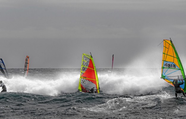 Download Photo Wallpaper Sea, Wave, The Wind, Sail, Board, Regatta ...