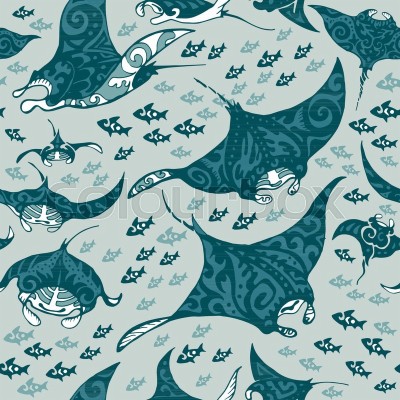 Manta Ray Pattern - 800x800 Wallpaper - teahub.io
