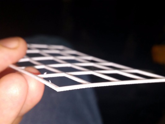 Image Side View Of 3d Printed Keyguard - 3d Printed Aac Keyguard ...