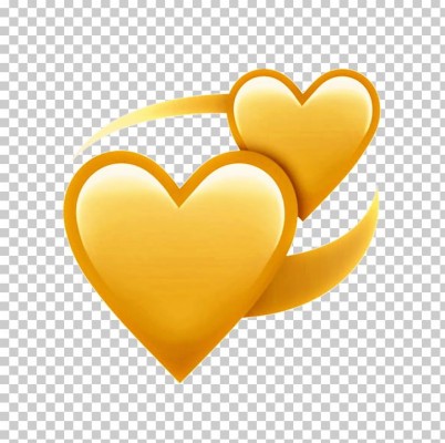 Heart Emoji Yellow Love M-095 Png, Clipart, Computer, - Emoticon De ...