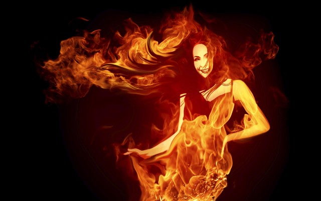Woman Walking In Fire - 1920x1200 Wallpaper - teahub.io