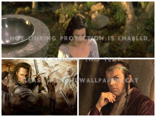 Lord Of The Rings Collage Movie Elron Arwen - Lord Of The Rings ...