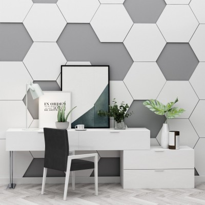 Hexagon Shape Wall Design - 1080x856 Wallpaper - teahub.io