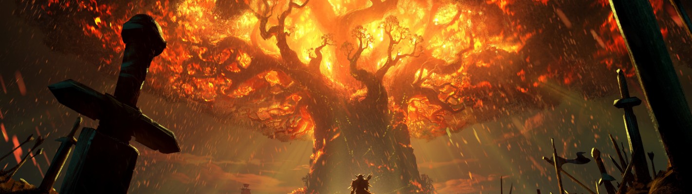Sylvanas Burning World Tree - 3840x2400 Wallpaper - teahub.io