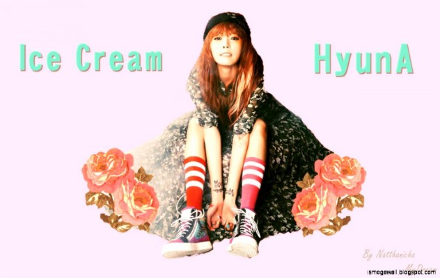 Hyuna Ice Cream Wallpaper Ice Cream Hyuna Wallpaper - Photo Shoot ...