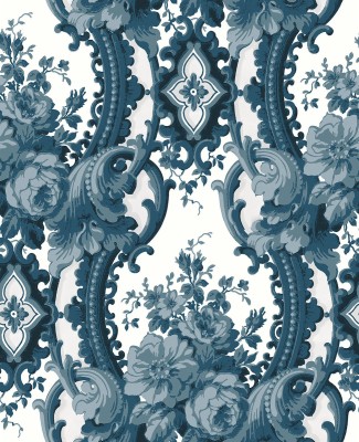 Blue Damask Wallpaper - 1179x1200 Wallpaper - teahub.io