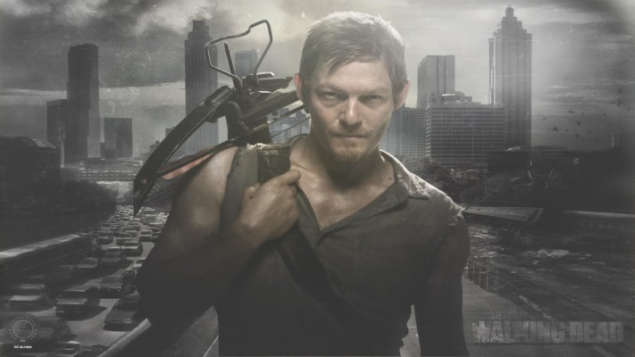 The Walking Dead Daryl Dixon Wallpaper Data-src - Ash Williams Badass ...